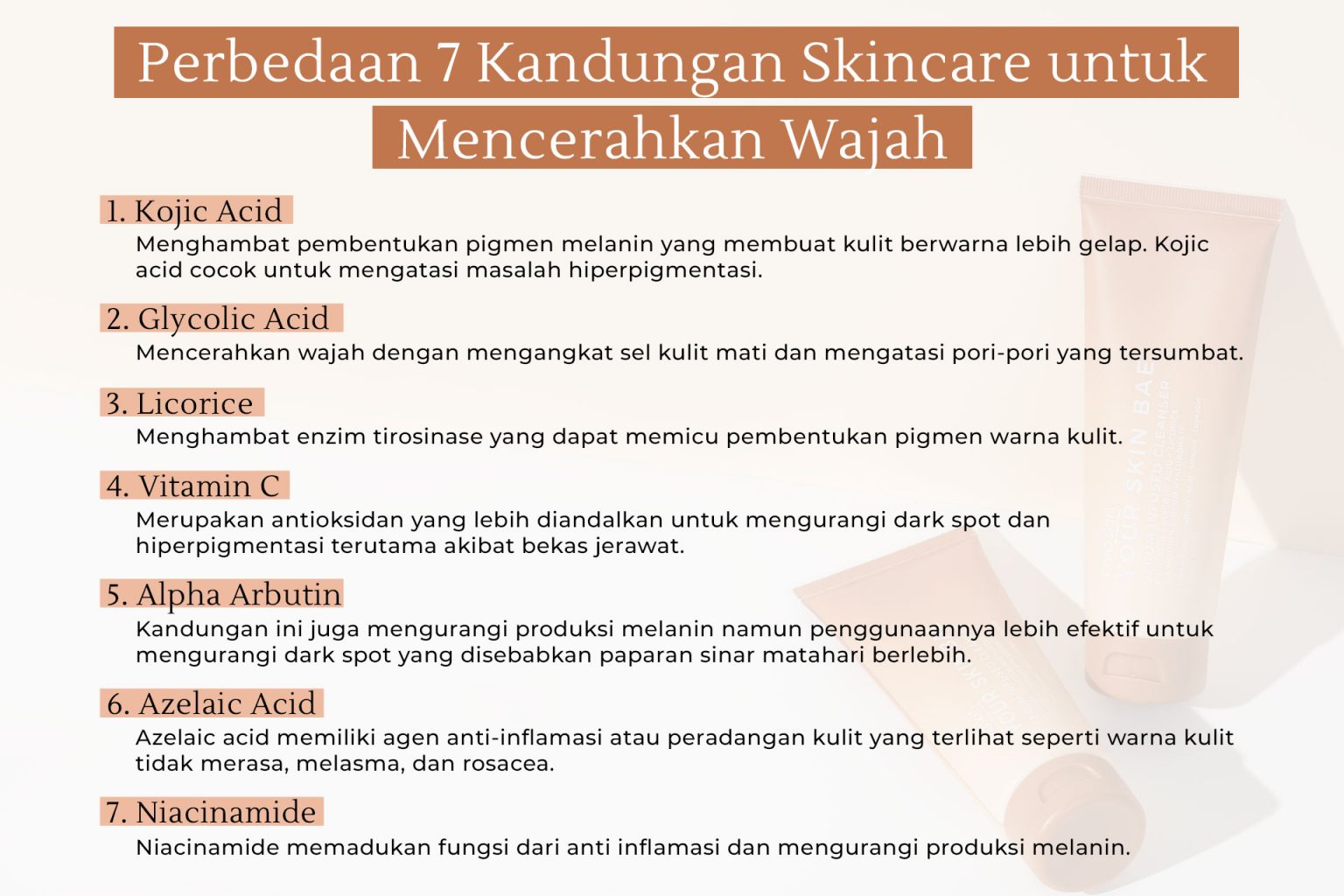7 Kandungan Skincare untuk Mencerahkan Wajah | The Carousel