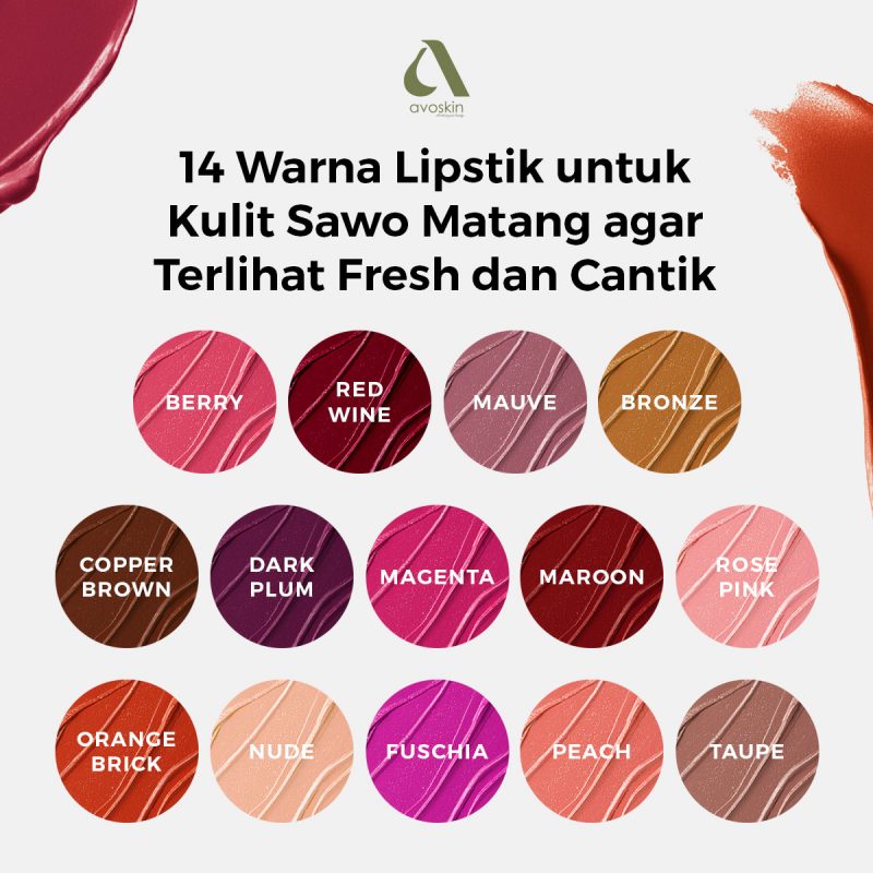14 Warna Lipstik untuk Kulit Sawo Matang agar Terlihat Fresh dan Cantik